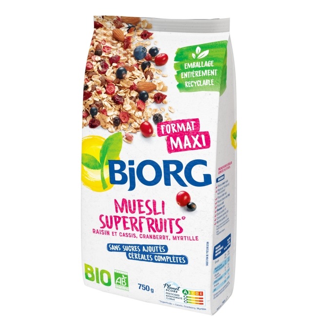 Céréales Muesli Superfruits 750g - Bjorg