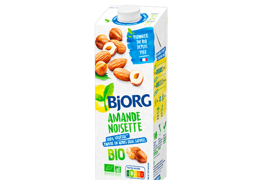 Lait végétal amandes noisettes bio - Bjorg