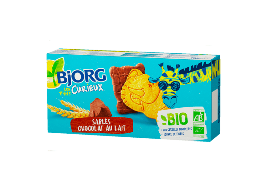 Biscuits Sablés chocolat au lait 192g - Bjorg