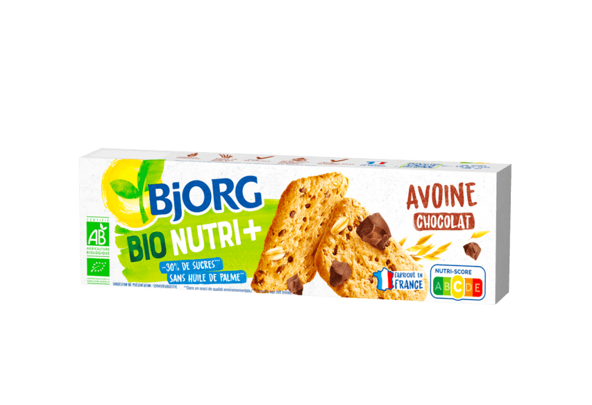 Biscuits nutri + avoine pépites de chocolat 130g - Bjorg
