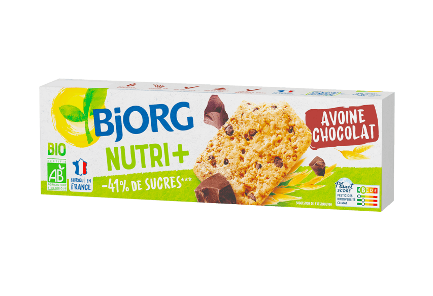 Biscuits nutri + avoine pépites de chocolat 130g - Bjorg