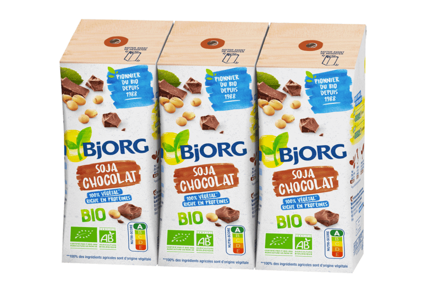 Boisson végétale soja chocolat 3x25cl - Bjorg