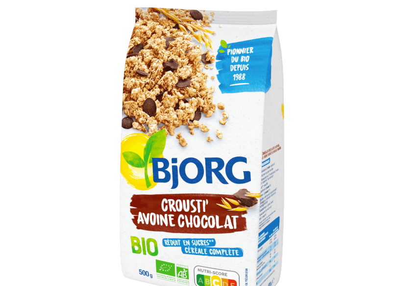 Céréales petit-déjeuner Céréales Crousti avoine chocolat 500g - Bjorg