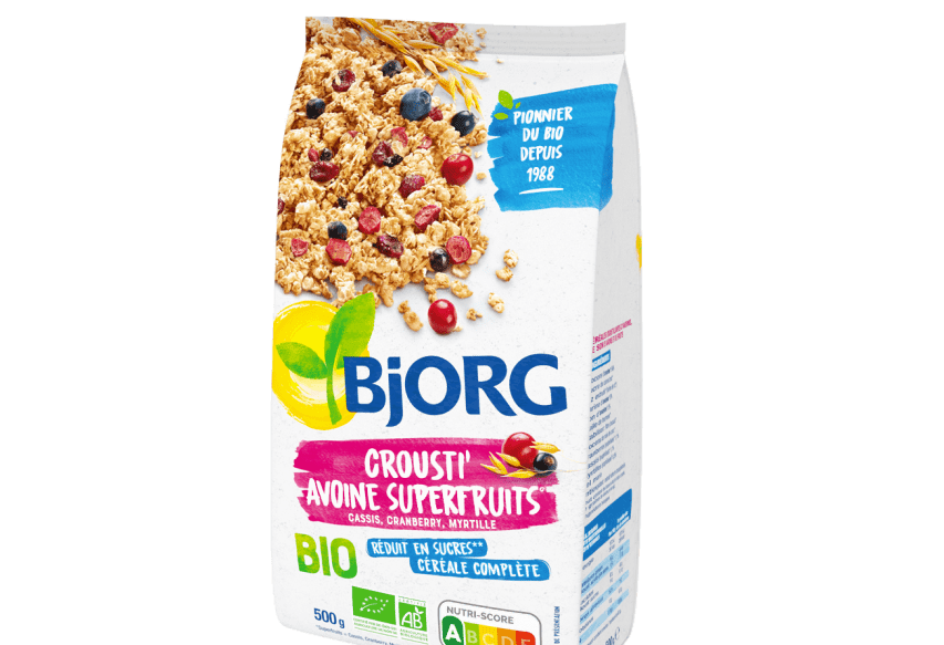 Céréales Crousti avoine superfruits 500g - Bjorg
