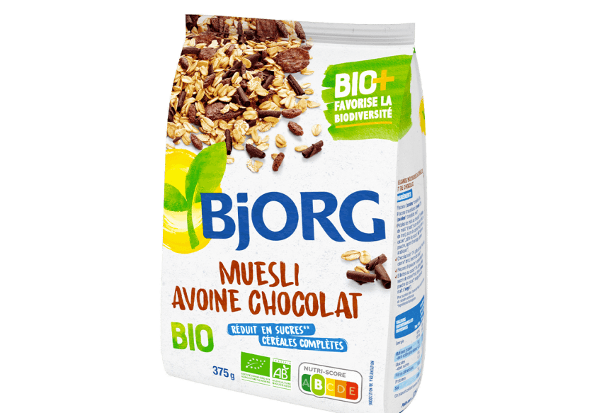 Céréales Muesli Avoine chocolat 375g - Bjorg