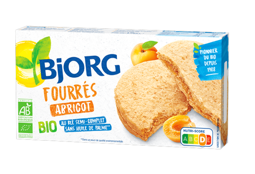 Biscuits Biscuits Fourrés aux abricots 175g - Bjorg