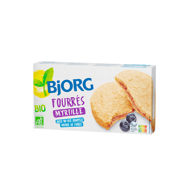 Biscuits Fourrés aux myrtilles 175g - Bjorg