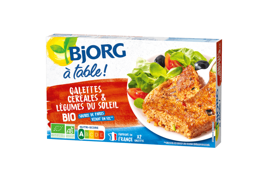 Galettes à poêler céréales légumes du soleil 200g - Bjorg
