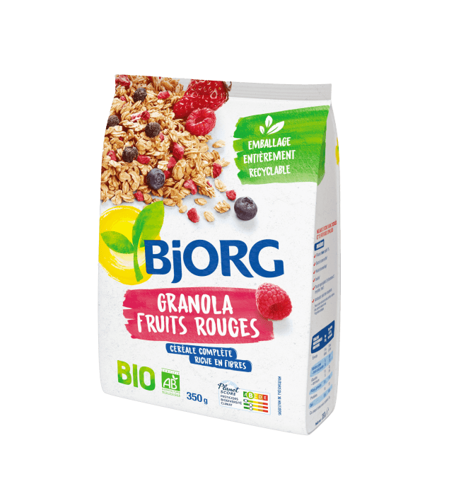 Granola fruits rouges 350g - Bjorg