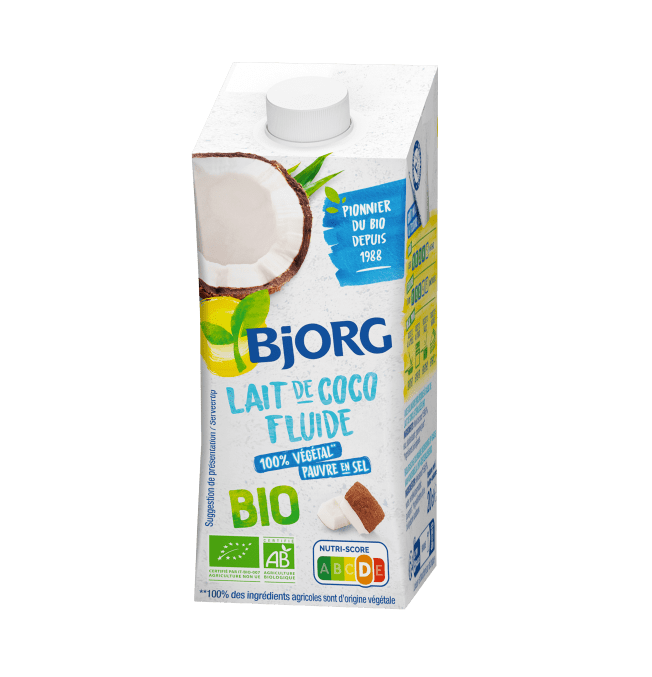 Lait de coco fluide 200ml - Bjorg