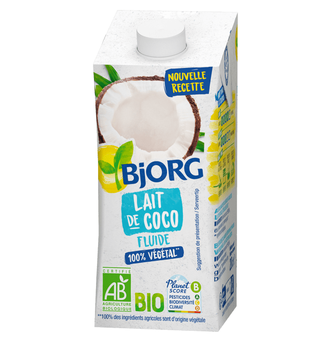 Lait de coco fluide 200ml - Bjorg