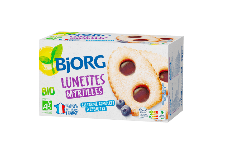 Biscuits lunettes à la myrtille 200g - Bjorg