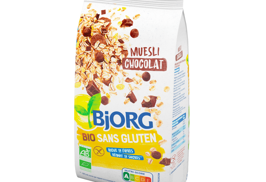 Céréales Muesli chocolat sans gluten 375g - Bjorg