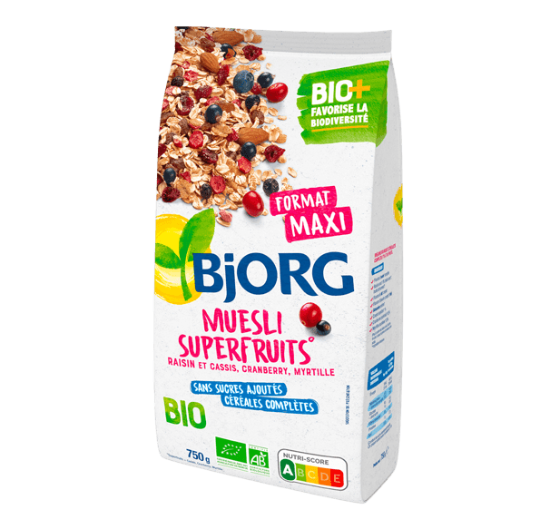 Céréales Muesli Superfruits 750g - Bjorg