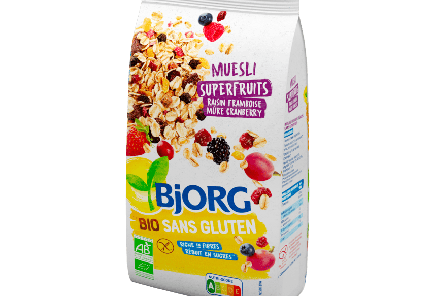 Céréales Muesli superfruits sans gluten 375g - Bjorg