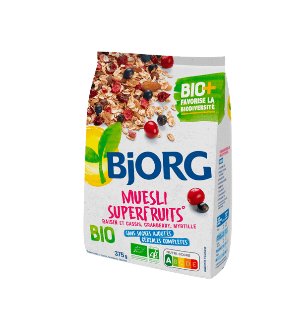 Céréales Muesli Superfruits 375g - Bjorg