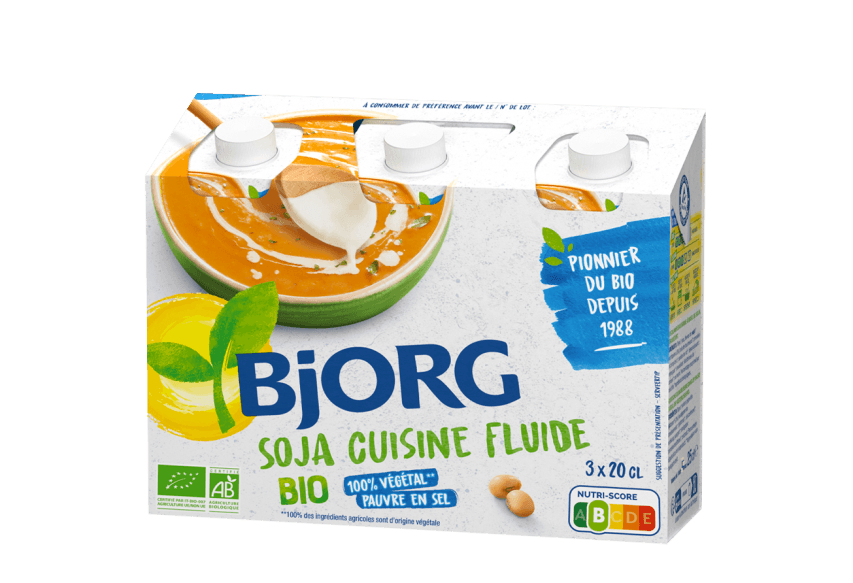 Soja cuisine fluide 3x200ml - Bjorg