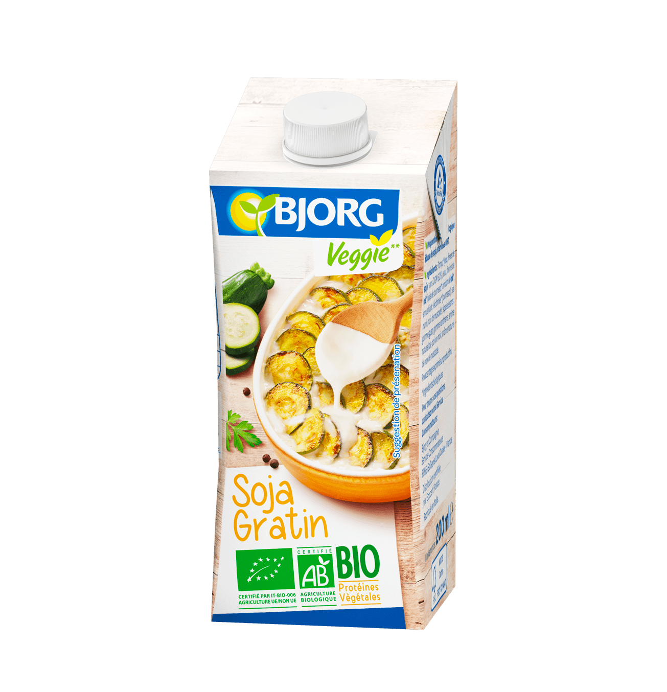 Soja gratin 200ml - Bjorg