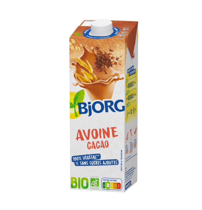 Boisson végétale Avoine Cacao 1L - Bjorg