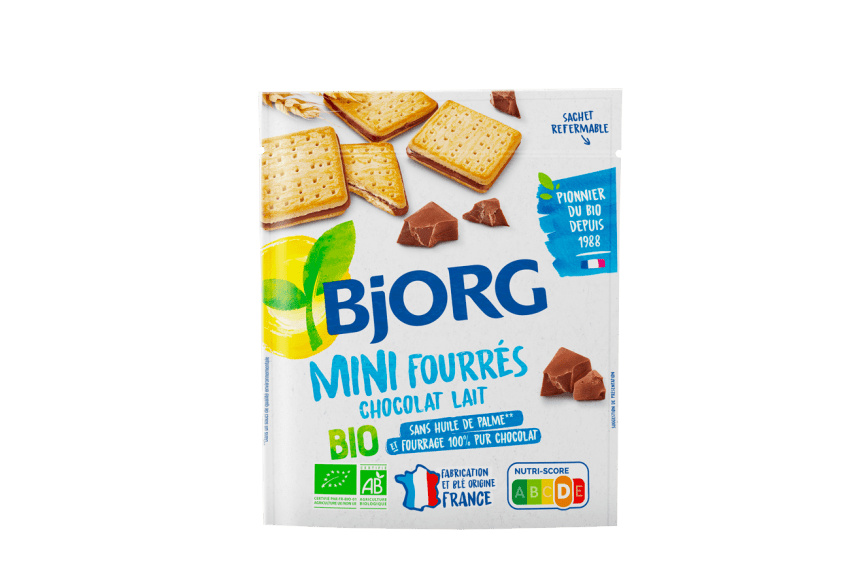 Mini Fourrés Chocolat au Lait 180g - Bjorg