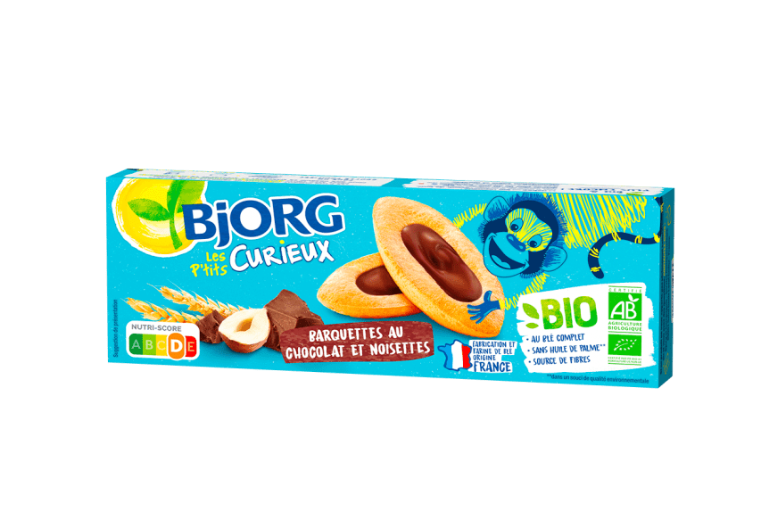 Biscuits Barquettes au chocolat 120g - Bjorg