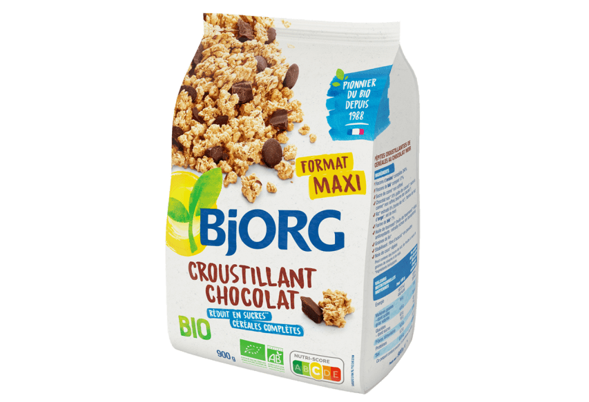 Croustillant chocolat noir 900g - Bjorg