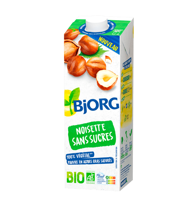 Boisson Noisette Sans Sucres 1L - Bjorg